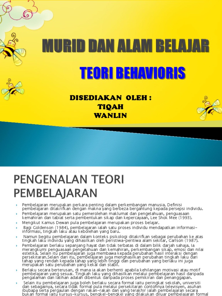 Teori Behaviorisme | PDF