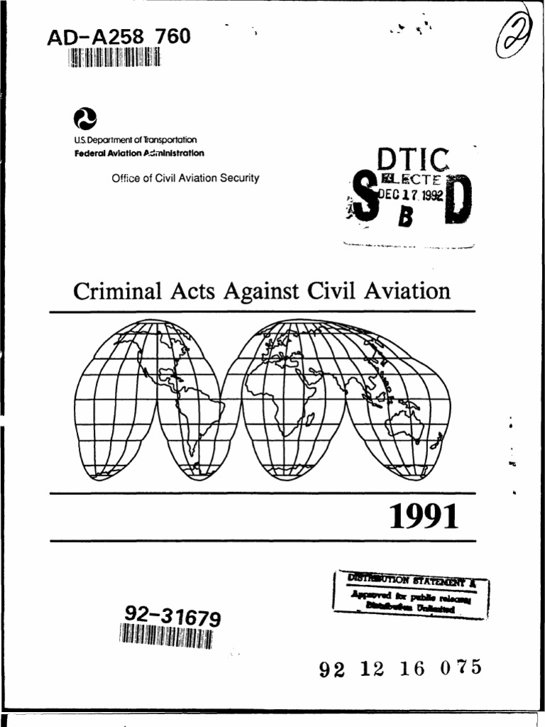 Criminal Acts Against Civil Aviation: Office | PDF | Aircraft Hijackings | Crime & Violence