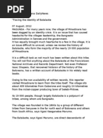 Barolong Clan History and Lineage | PDF | Southern Africa