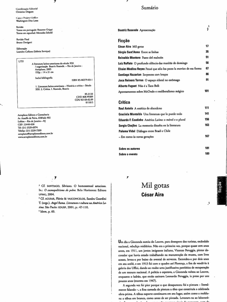 César Aira - Mil Gotas | PDF