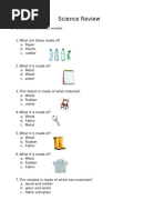 Natural vs. Man-Made Materials Worksheet | PDF