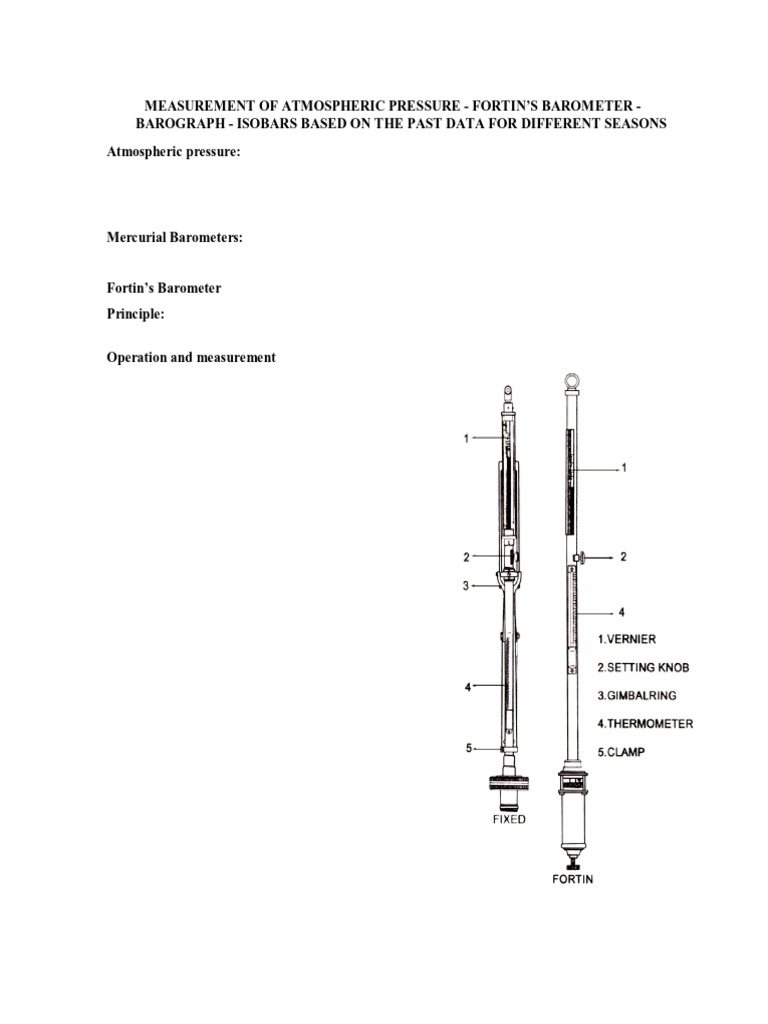 Pressuremeasurement | PDF | Atmospheric Pressure | Pressure