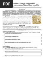Peppered Moth Evolution Simulation Lab | PDF | Chart