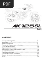 Manual de Taller AKT XM 180 | PDF | Motocicleta | Gasolina
