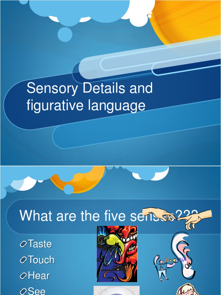 Sensory Details and Figurative Language Guide | PDF