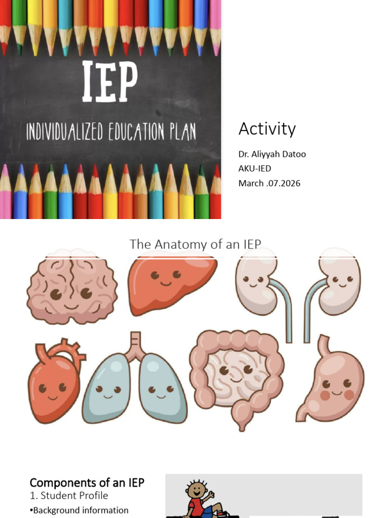 IEP March 2026 Activity Handout(2)(1) | PDF | Individualized Education ...