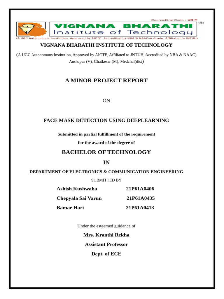 Mini Project Batch 7 Document | PDF | Deep Learning | Computing