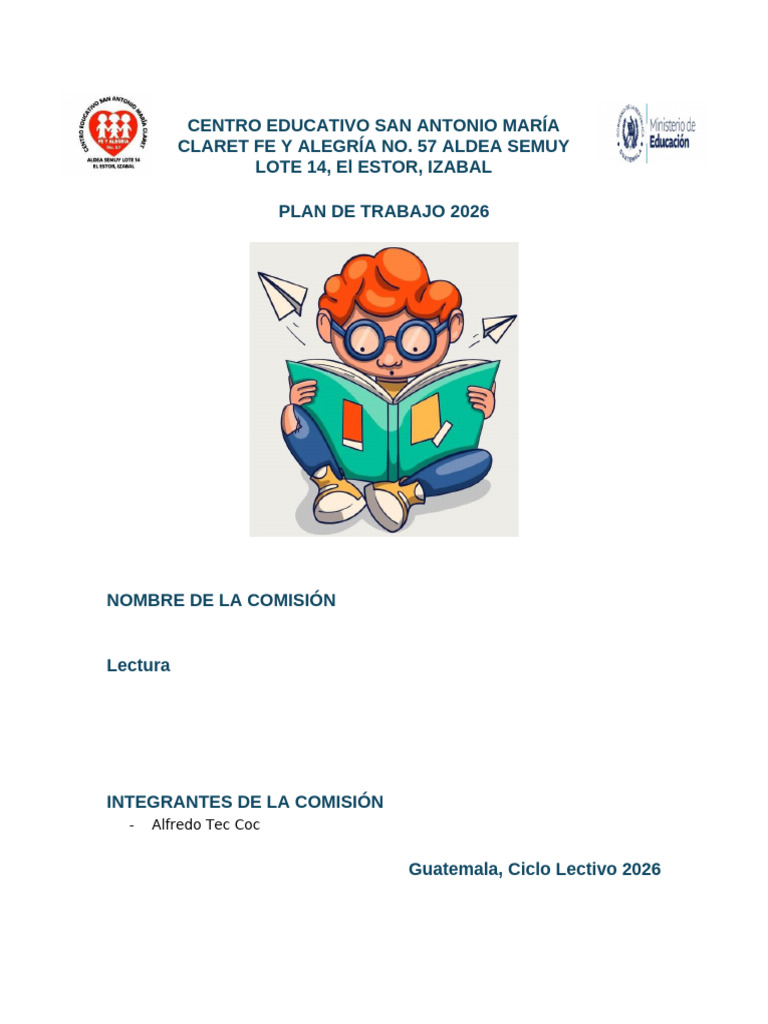 plan de lectura 2026 | PDF