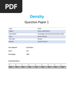 CorbettMaths Density Calculations | PDF