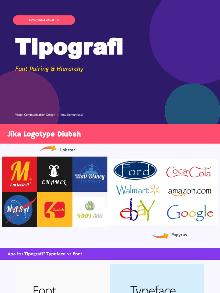 Font Pairing Dan Hierarki Tipografi | PDF