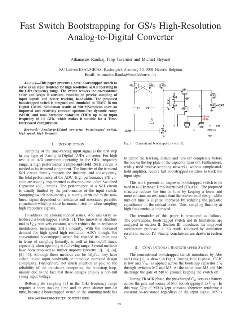 Fast Switch Bootstrapping for GSs High-Resolution | PDF | Analog To ...
