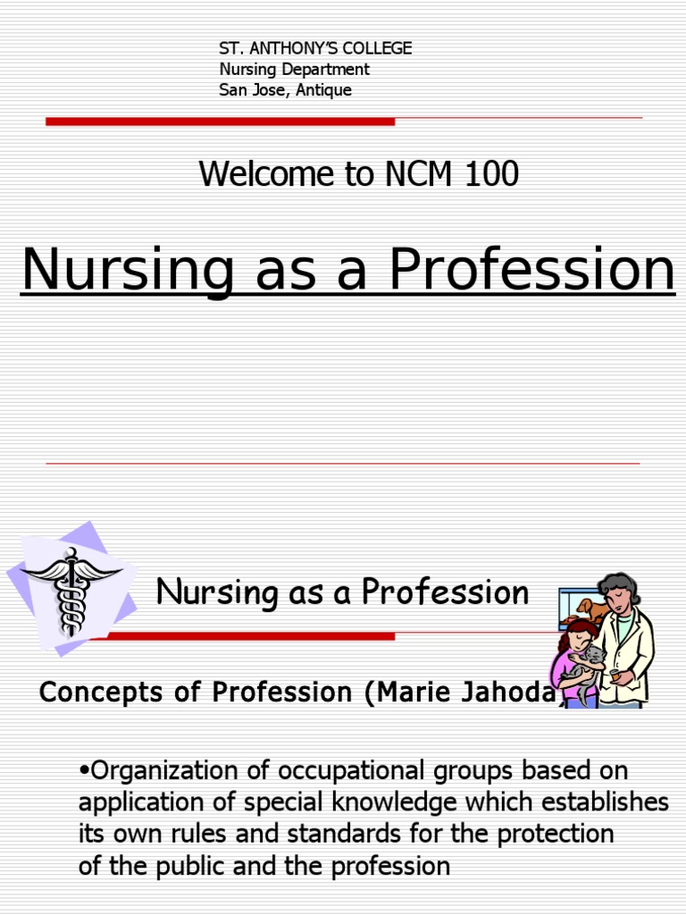 Nursing As A Profession | PDF | Profession | Nursing