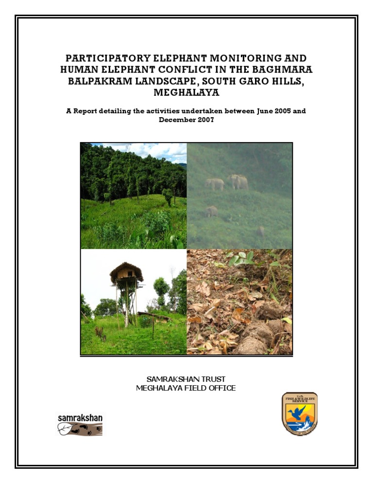 Meghalaya Elephant Report - Final (High Res) | PDF | Ecology | Conservation