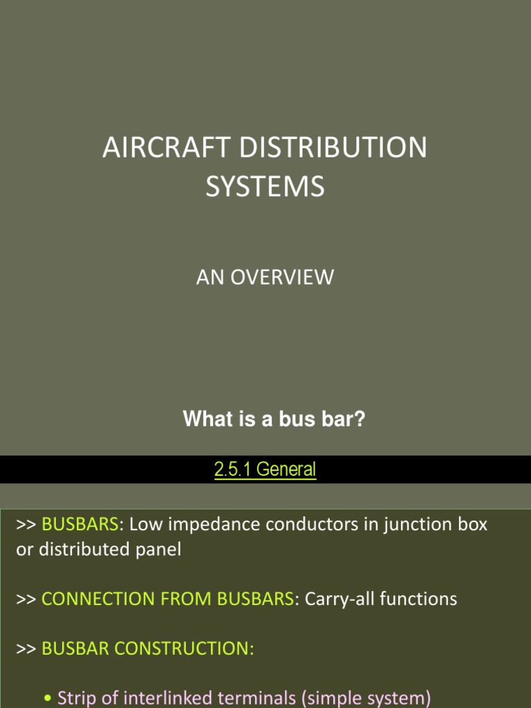 Overview of Aircraft Bus Bar Systems | PDF | Battery Charger | Power Supply