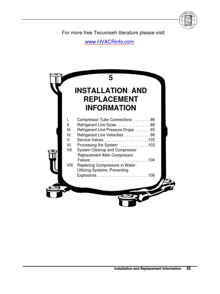 Tecumseh Refrigerant Piping | PDF | Air Conditioning | Heat Pump