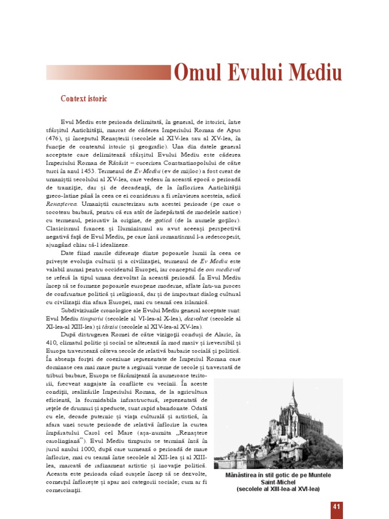 02 Omul Medieval Bun | PDF