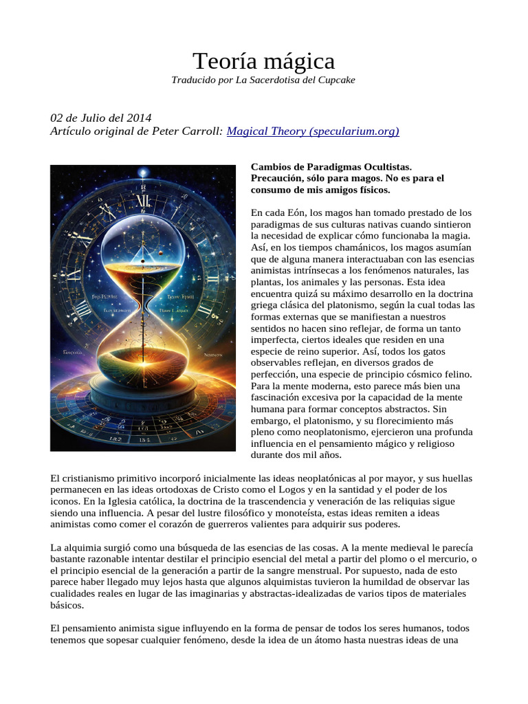 Teoria mágica, Peter Carroll | PDF