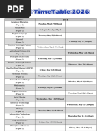 CXC CSEC Timetable May-June 2025 | PDF