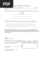 3.3-Notice of Fault | PDF | Notary Public | United States Postal Service