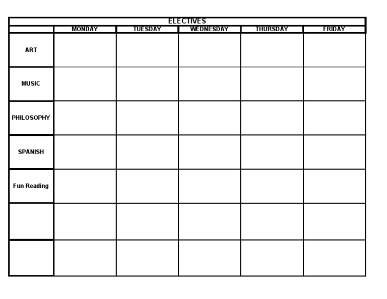 Electives | PDF | Classics