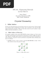 HCP Structure and Miller Indices | PDF | Crystal Structure | Geometry