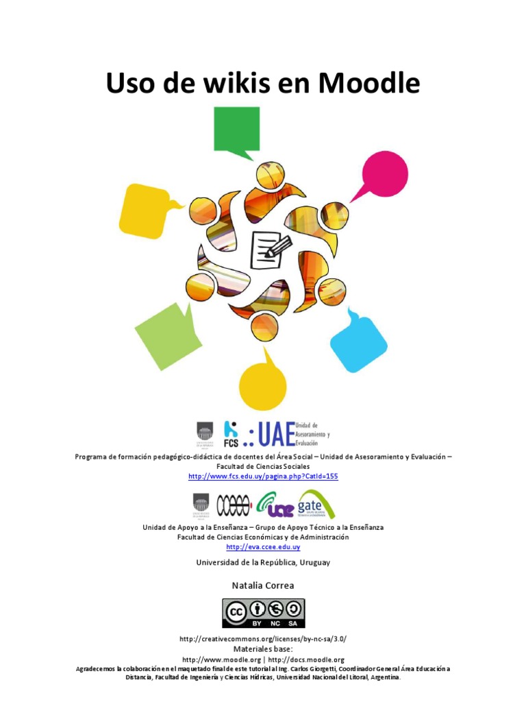 Uso de wikis en Moodle | PDF | Wiki | Moodle