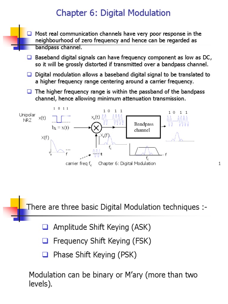 Chapter 6 Digital Modulation | PDF | Modulation | Physical Layer Protocols