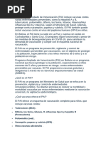 Vacunación PAI Bolivia 2025: Esquema Completo | PDF