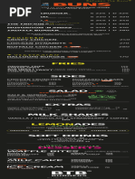 BurgerFuel Menu & Prices Overview | PDF | Hamburgers | French Fries