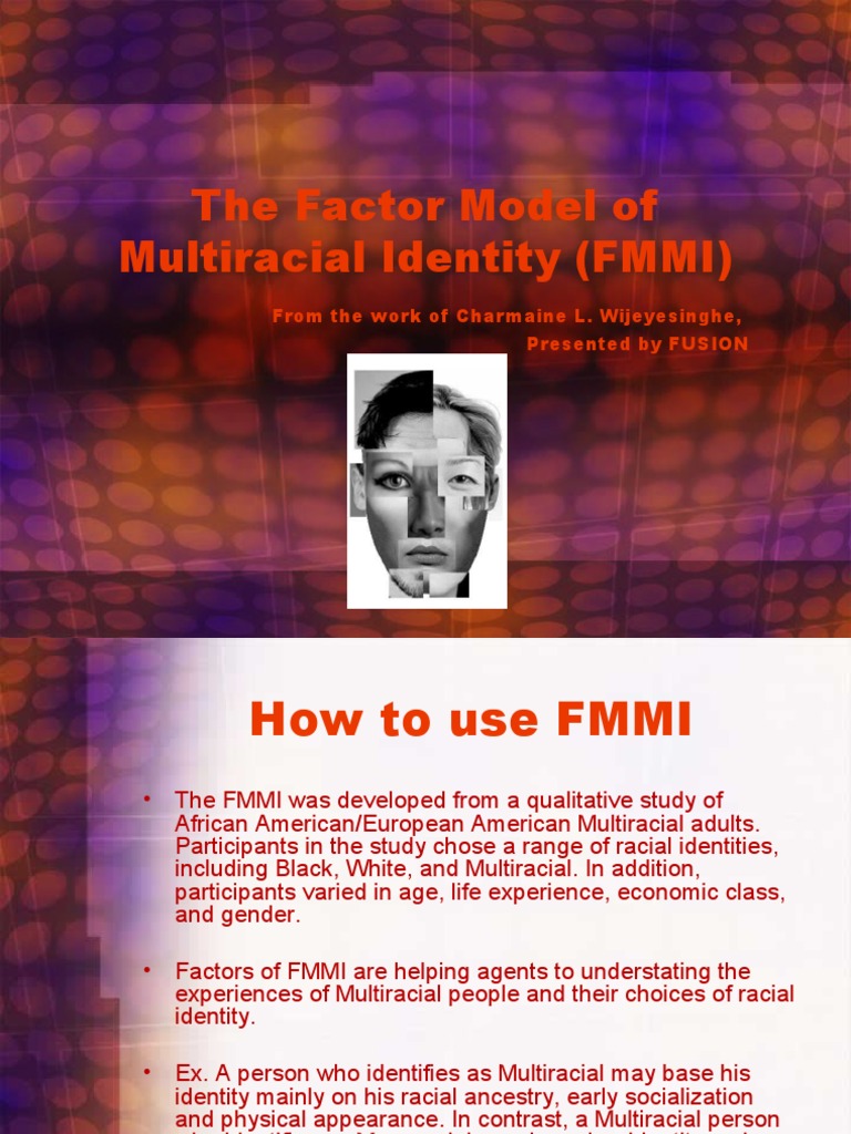 Factor Model of Multiracial Development Color | PDF | Race (Human ...