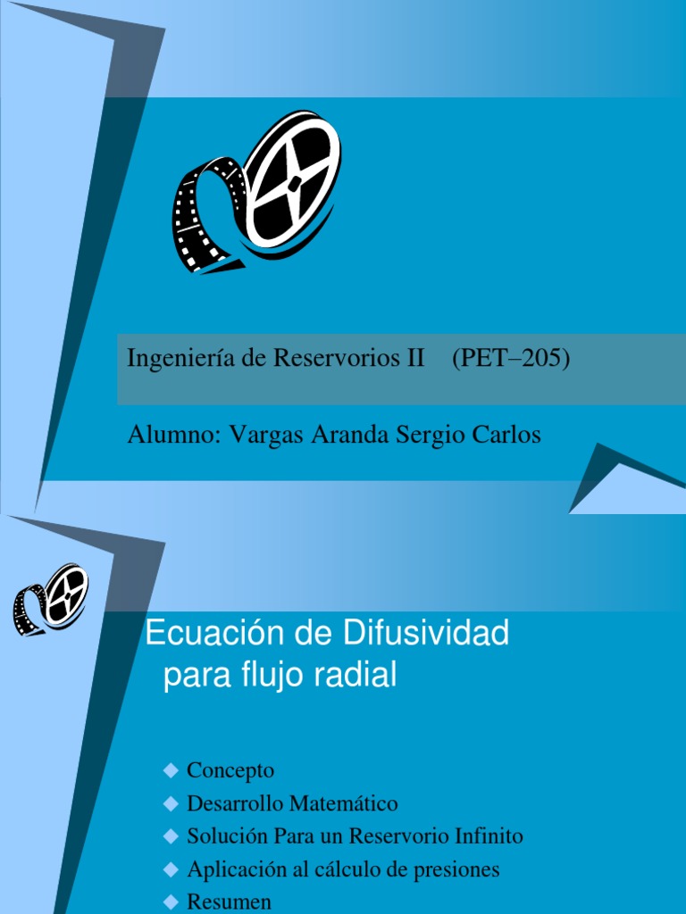 Ecuacion de Difusividad para Flujo Radial | PDF