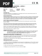 Bio-Rad Urine Chemistry Control Inserts | PDF