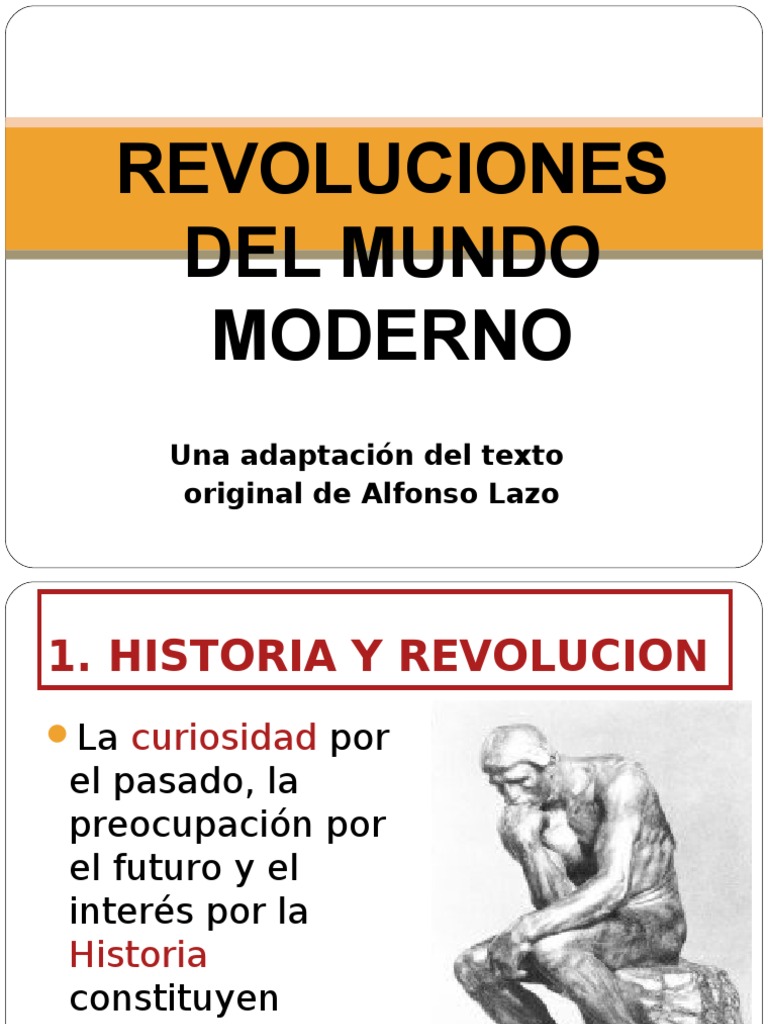 Las Revoluciones Del Mundo Moderno 1 y 2 | Burguesía | Sociedad