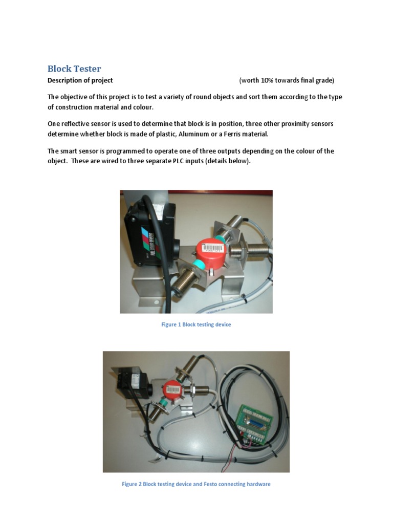 Block Tester Project | PDF | Input/Output | Bit