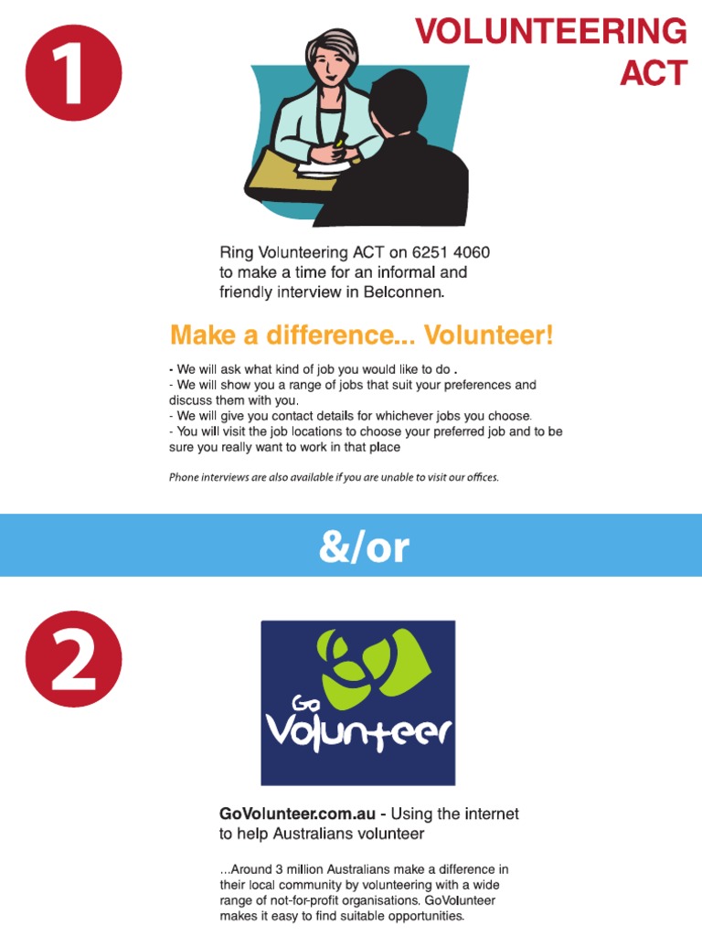 Volunteering ACT Flyer | PDF