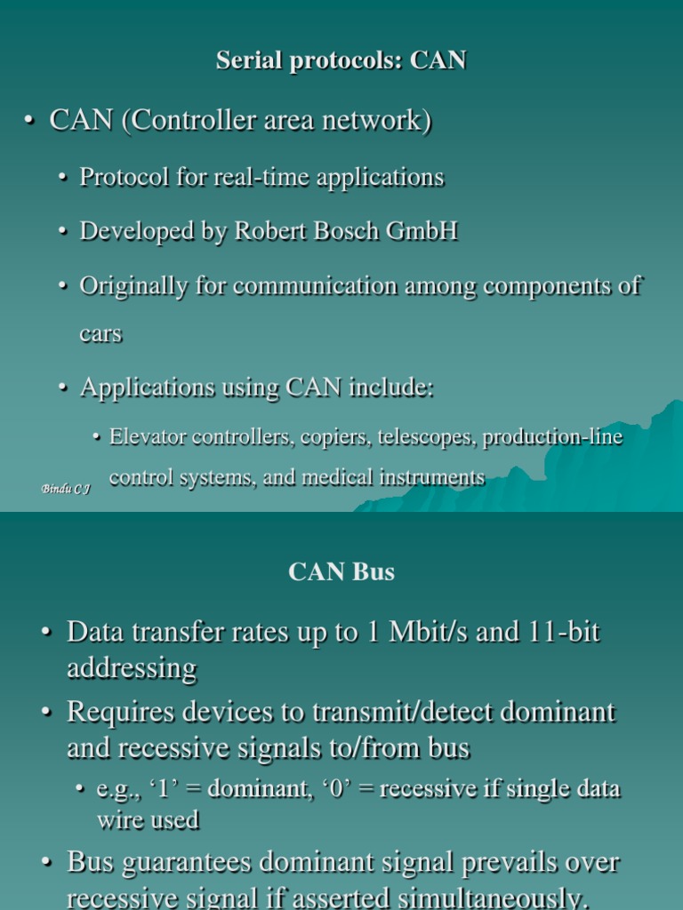 CAN (Controller Area Network) | PDF | Computing | Manufactured Goods