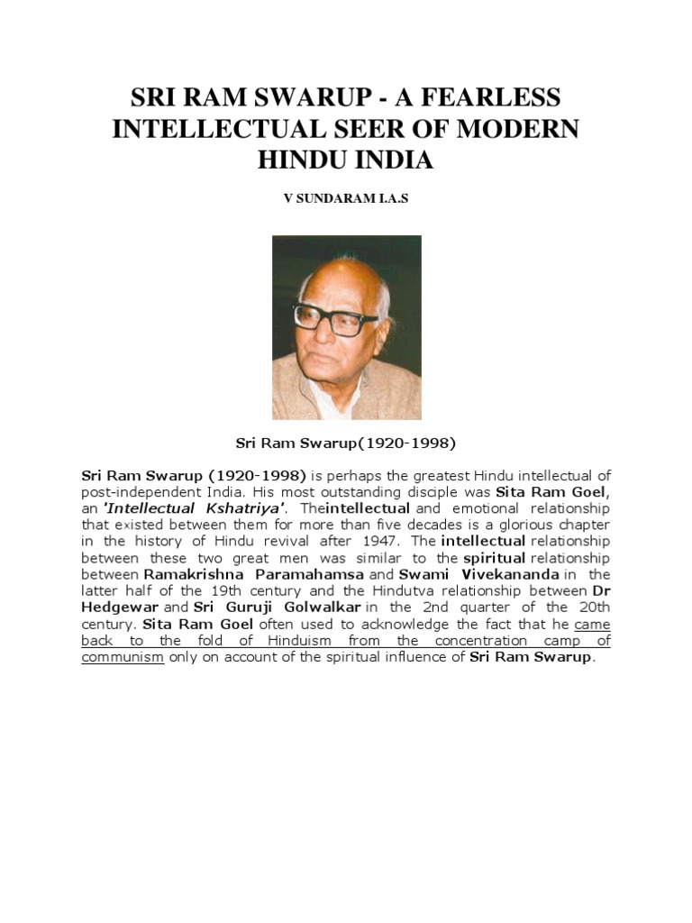 SRI RAM SWARUP Vande Matram Translation | PDF | Religion And Belief