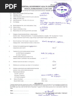 CGHS Medical Reimbursement Form | PDF