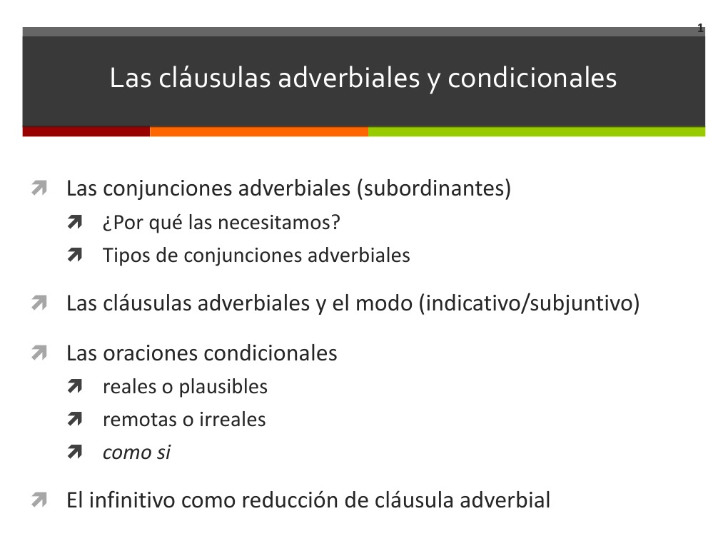 Cláusulas Adverbiales y Subjuntivo | PDF | Oración (Lingüística ...