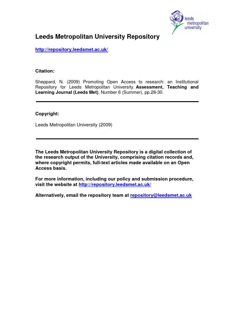 9.promoting Open Access | PDF | Open Access | Academia