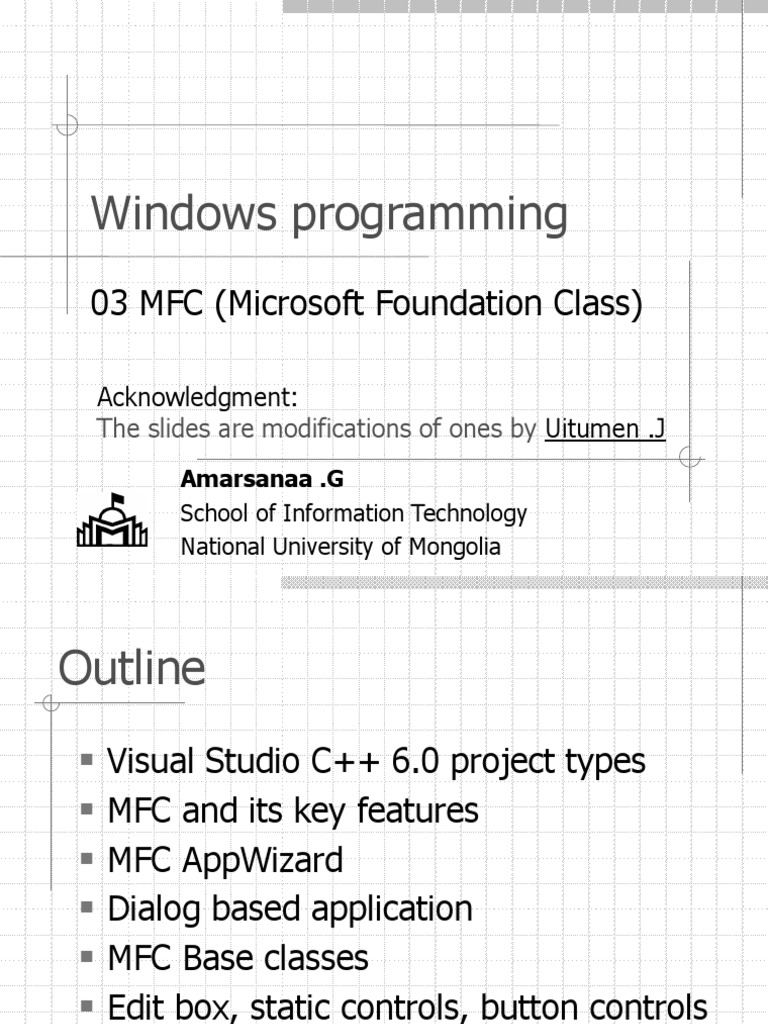 Winpro 03 MFC | PDF | Microsoft Visual Studio | Class (Computer Programming)