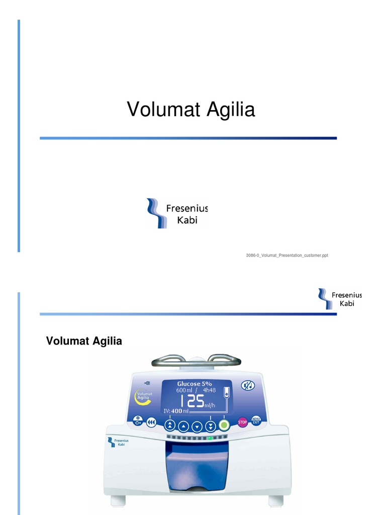 Volumat Fresenius | PDF | Intravenous Therapy | Monitoring (Medicine)