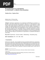 Lab vs Field Experiments Explained | PDF | Experiment | Validity ...