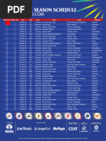 IPL 2023 Schedule and Venues | PDF | Summer Sports | Cricket