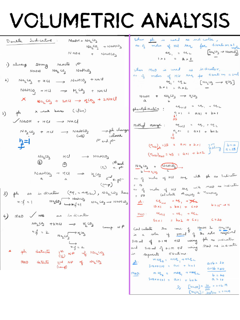 Volumetric Analysis | PDF