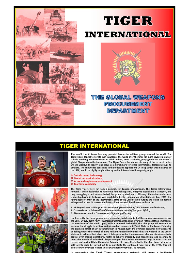 Dossier On LTTE Weapons | PDF | Military Technology | Projectile Weapons