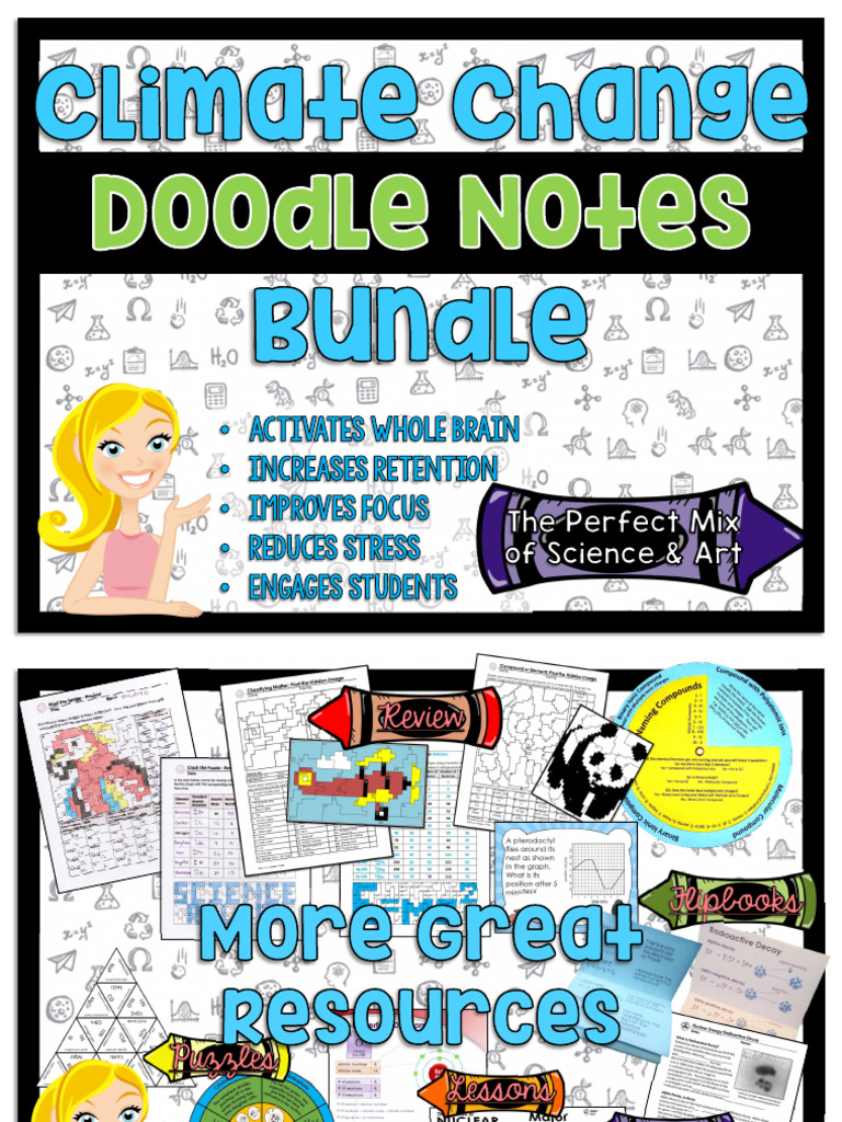 Climate Change Doodle Notes - Greenhouse Effect | PDF