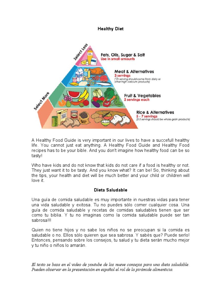 Healthy Diet | PDF