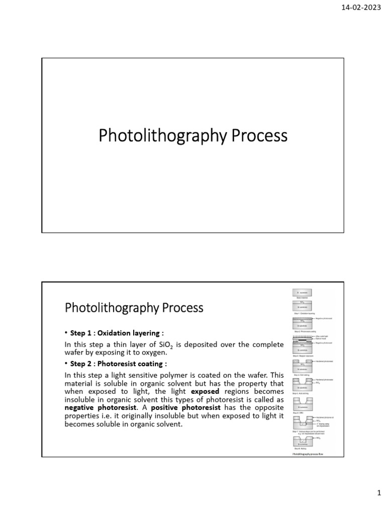 FE L 3 Photolithography Process | PDF | Mosfet | Field Effect Transistor