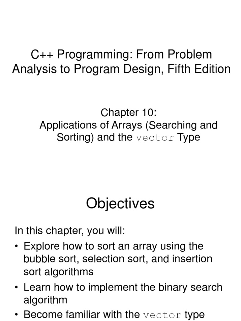 C++ Programming: From Problem Analysis To Program Design, Fifth Edition ...